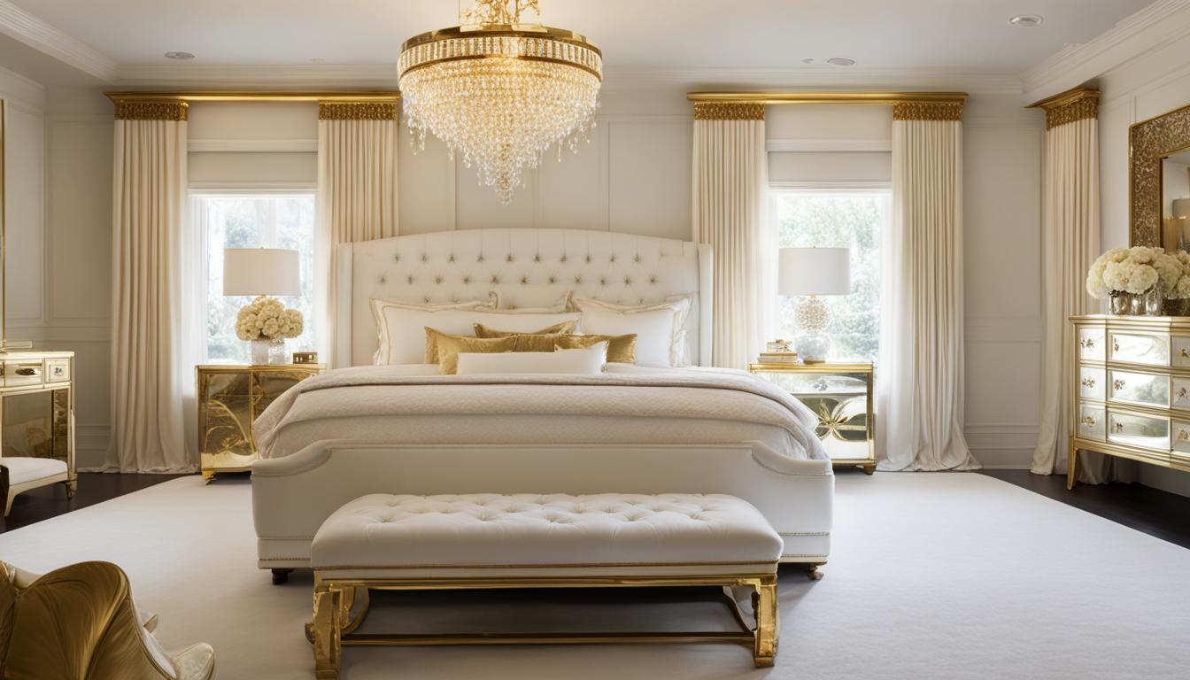 Elegant White and Gold Bedroom Ideas for a Chic Space