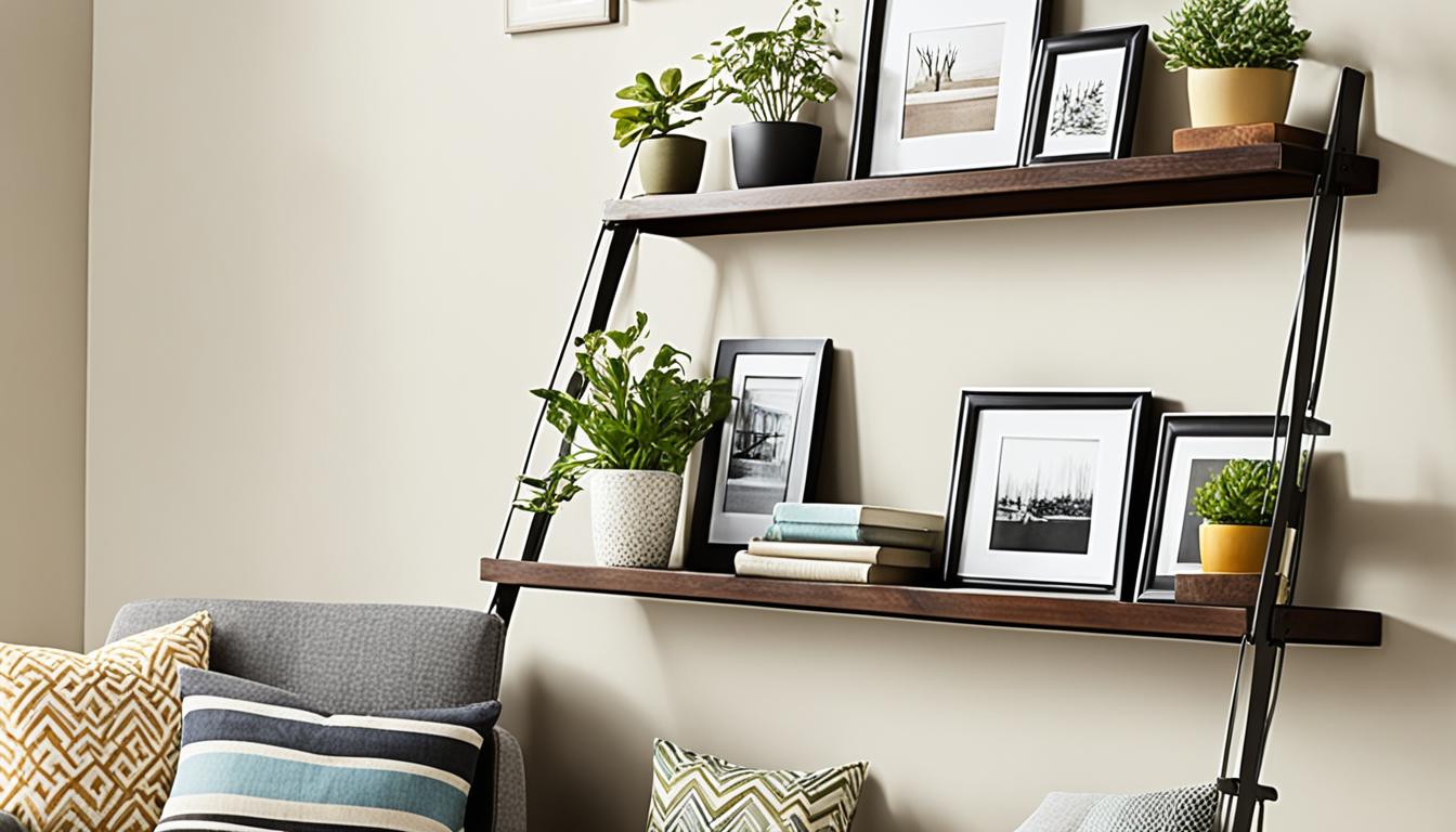 How To Style A Ladder Shelf In The Living Room