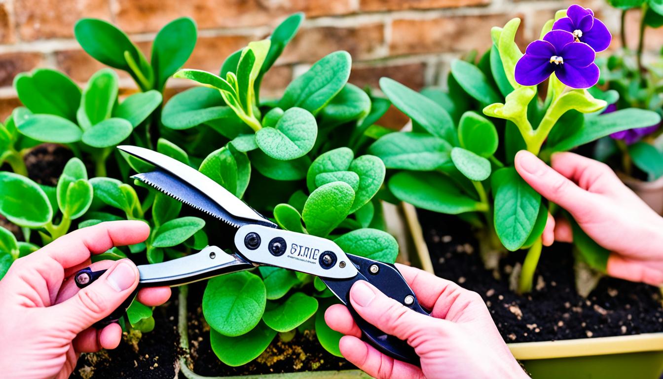 How To Prune An African Violet For Healthy Growth