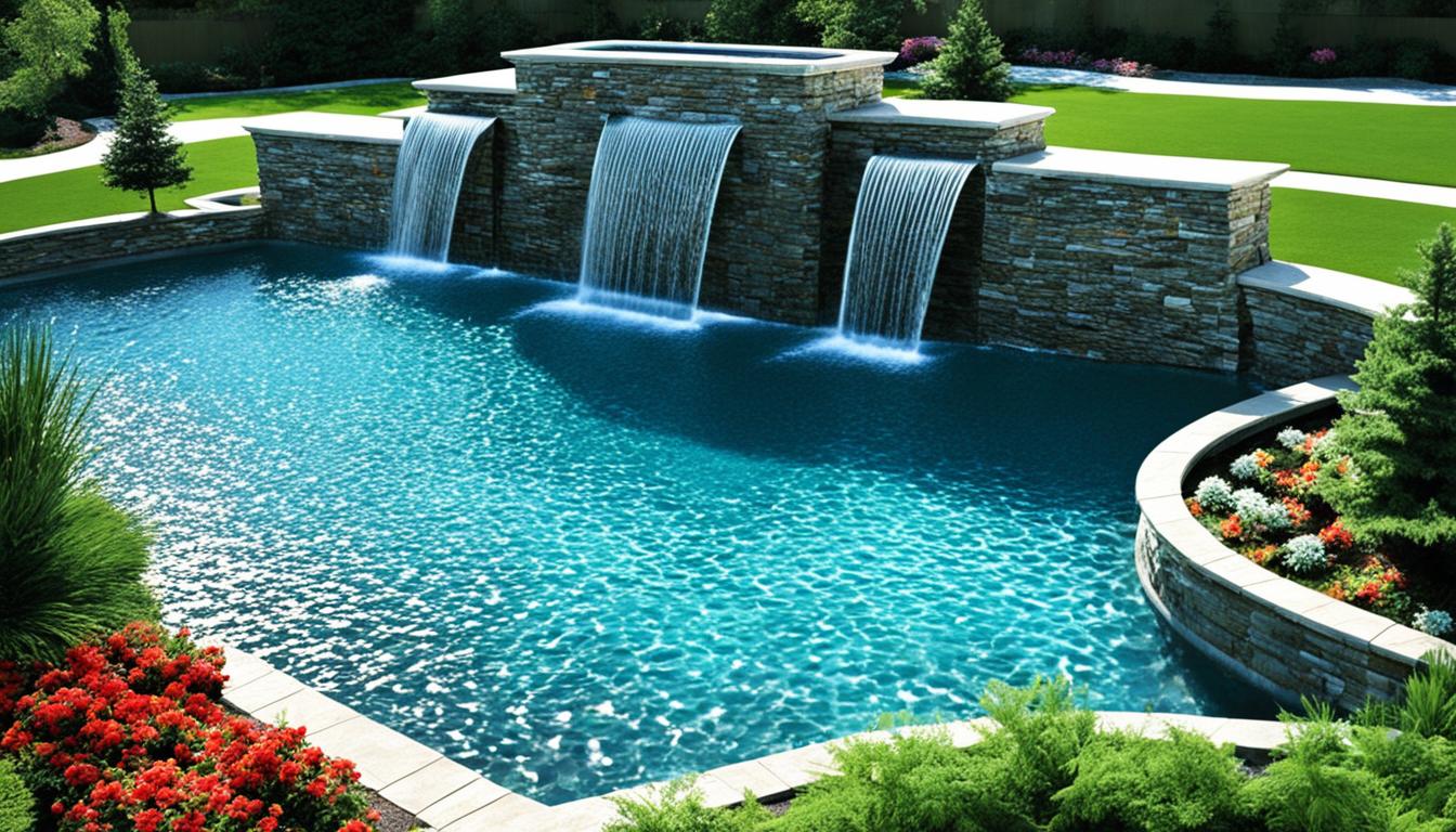 Refreshing Above Ground Pool Fountain Ideas
