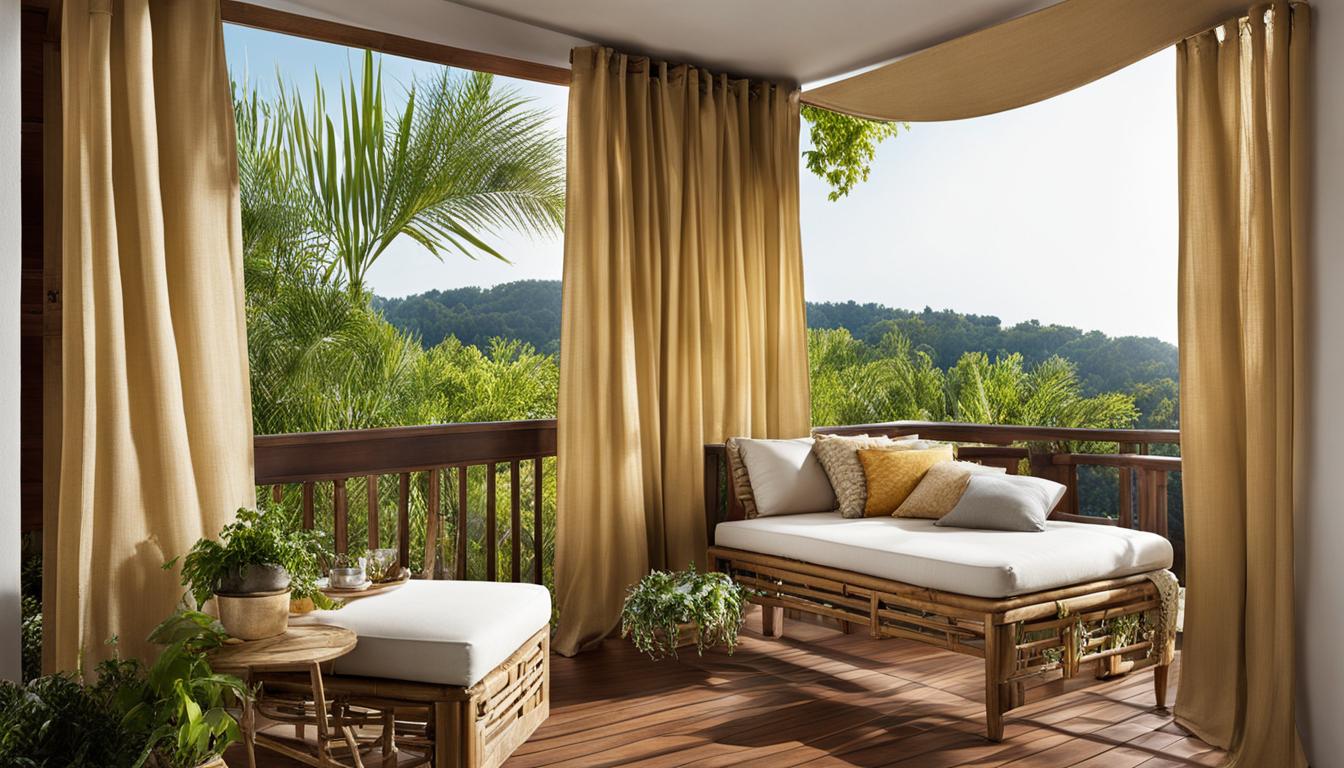 Chic Apartment Balcony Curtain Ideas for Cozy Vibes