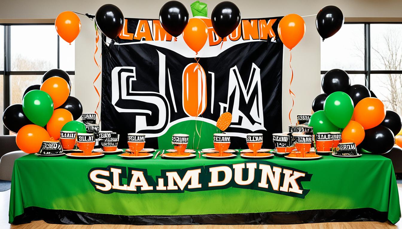 Slam Dunk Basketball Theme Party Ideas