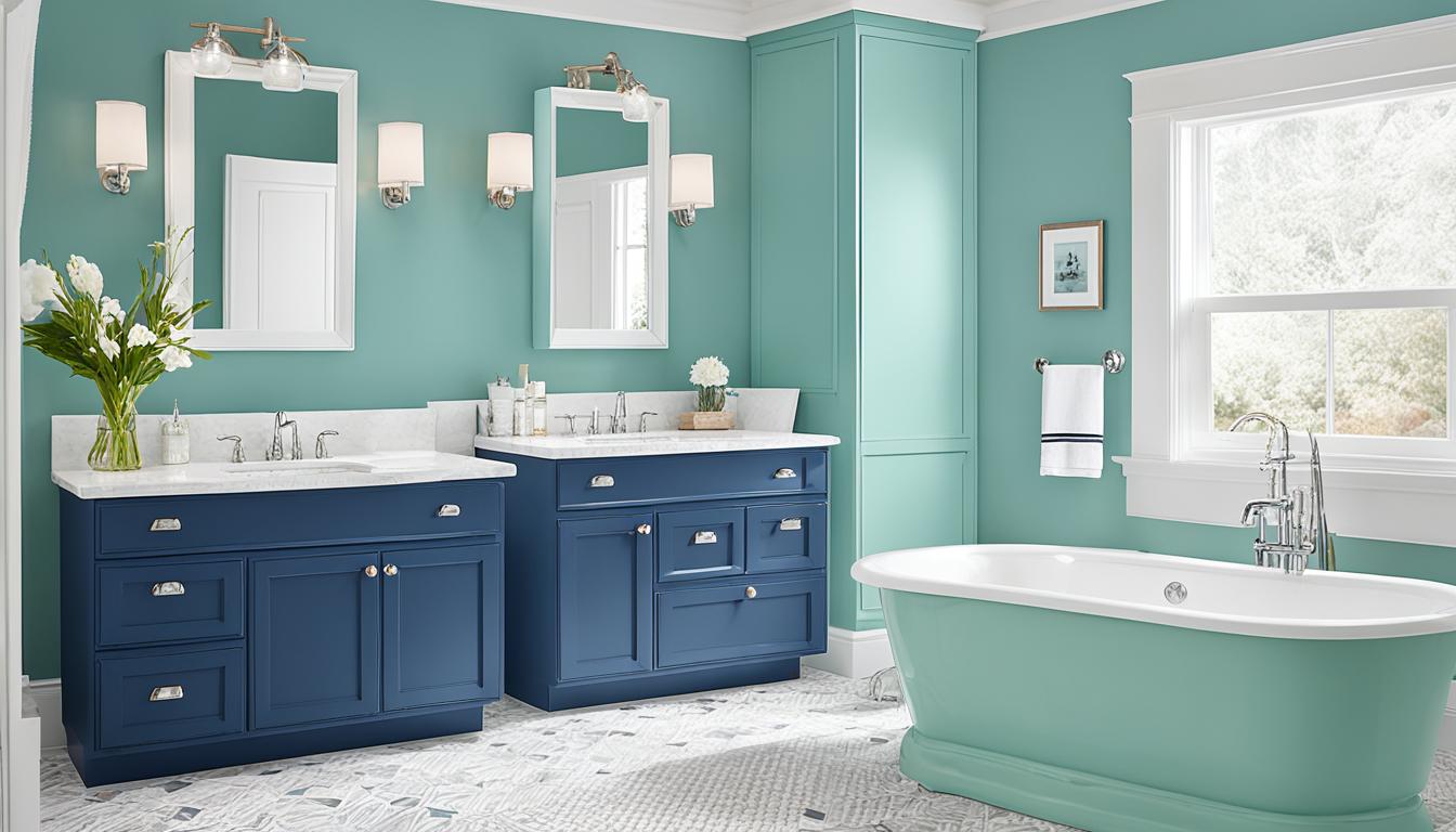 Fresh Bathroom Cabinet Paint Color Ideas