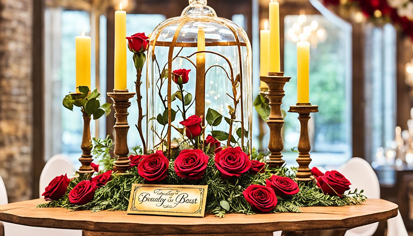 Enchanted Beauty and the Beast Party Table Ideas