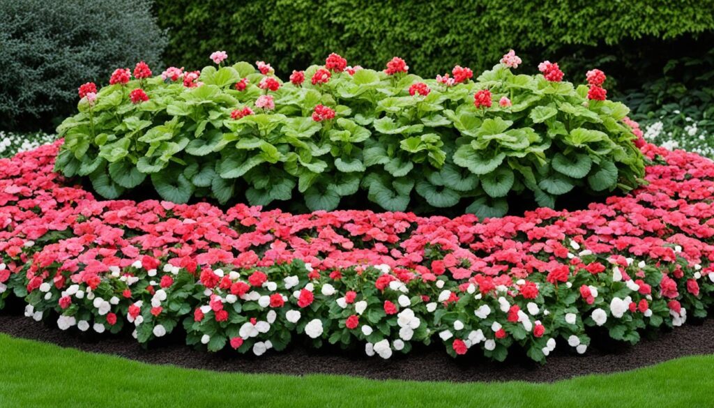 Vibrant Begonia Flower Bed Ideas for Gardens