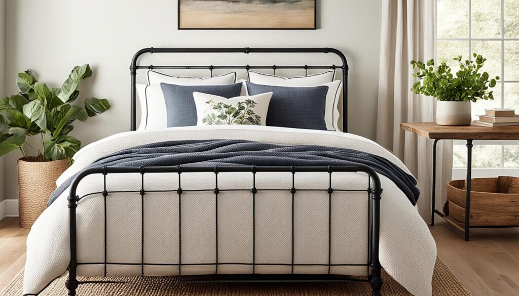 Black Iron Bed Decorating Ideas for Cozy Charm