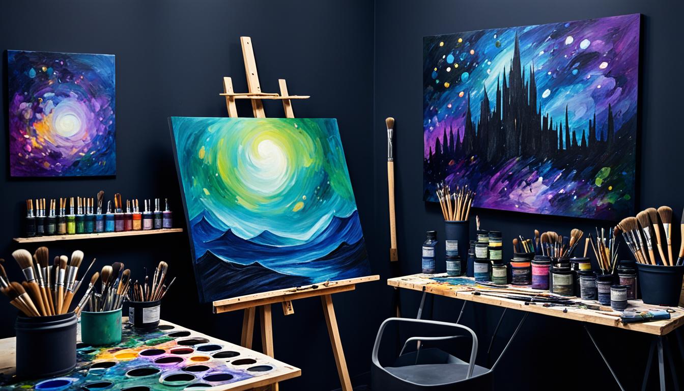 Creative Black Painting Ideas for Your Art Space