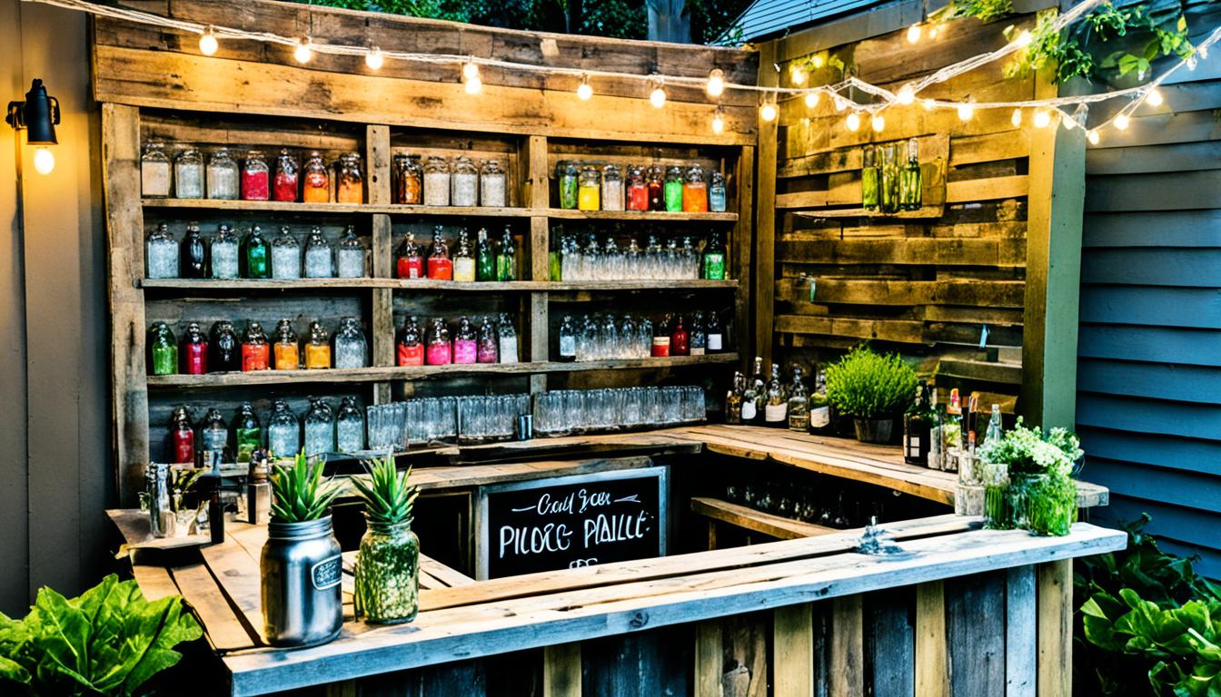 DIY Easy Outdoor Pallet Bar Ideas for Your Yard