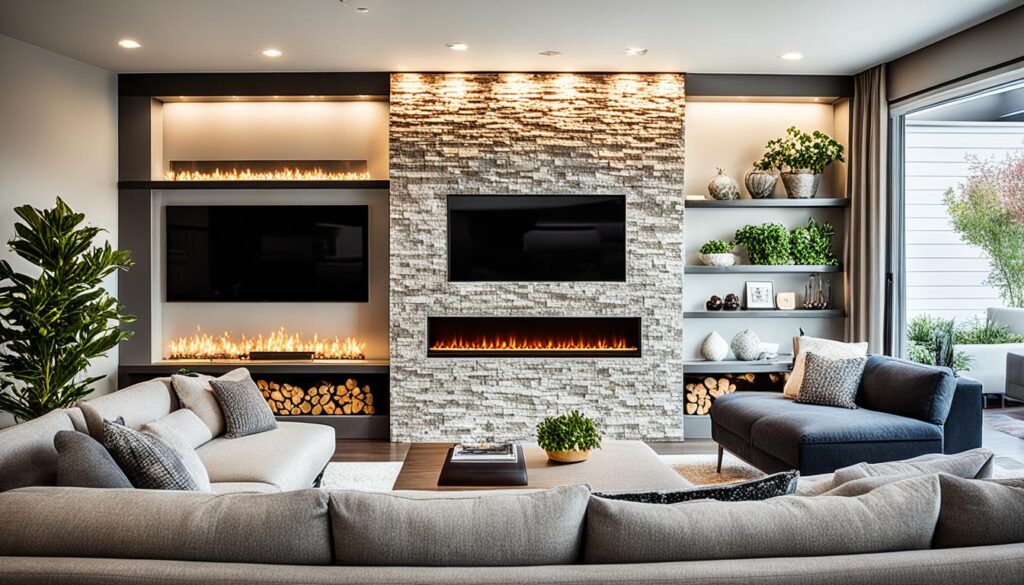 Cozy Living Room Ideas with Electric Fireplace