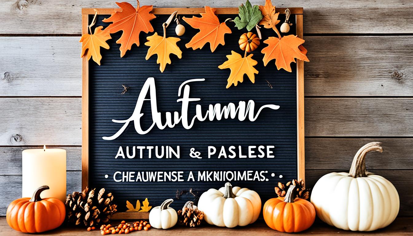 Autumn Charm: Top Fall Letterboard Ideas for Cozy Vibes