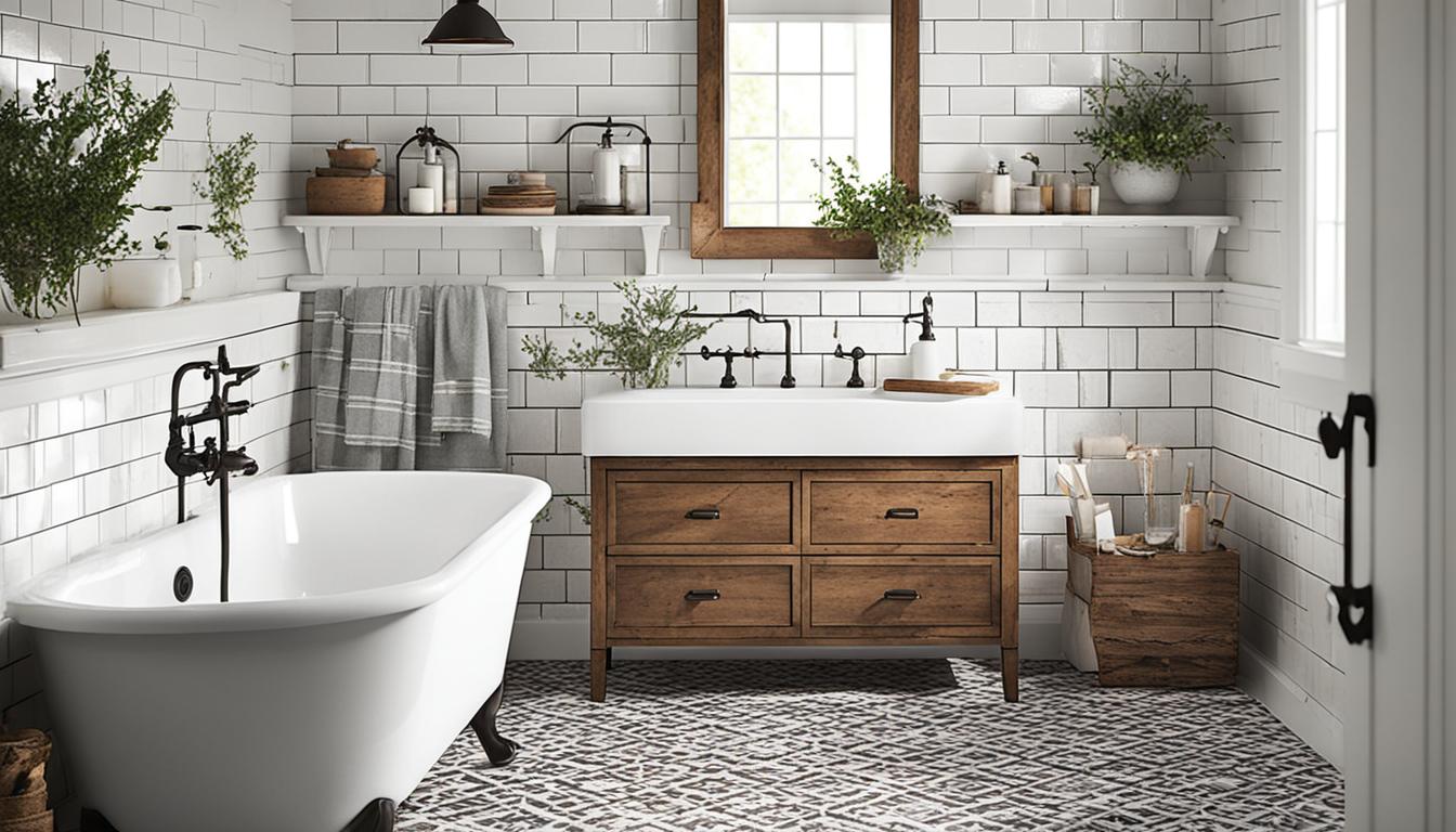 Rustic Farmhouse Bathroom Tile
