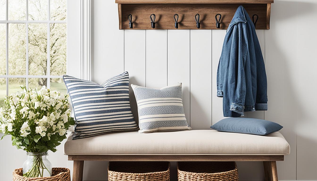 Charming Farmhouse Entryway Bench Ideas