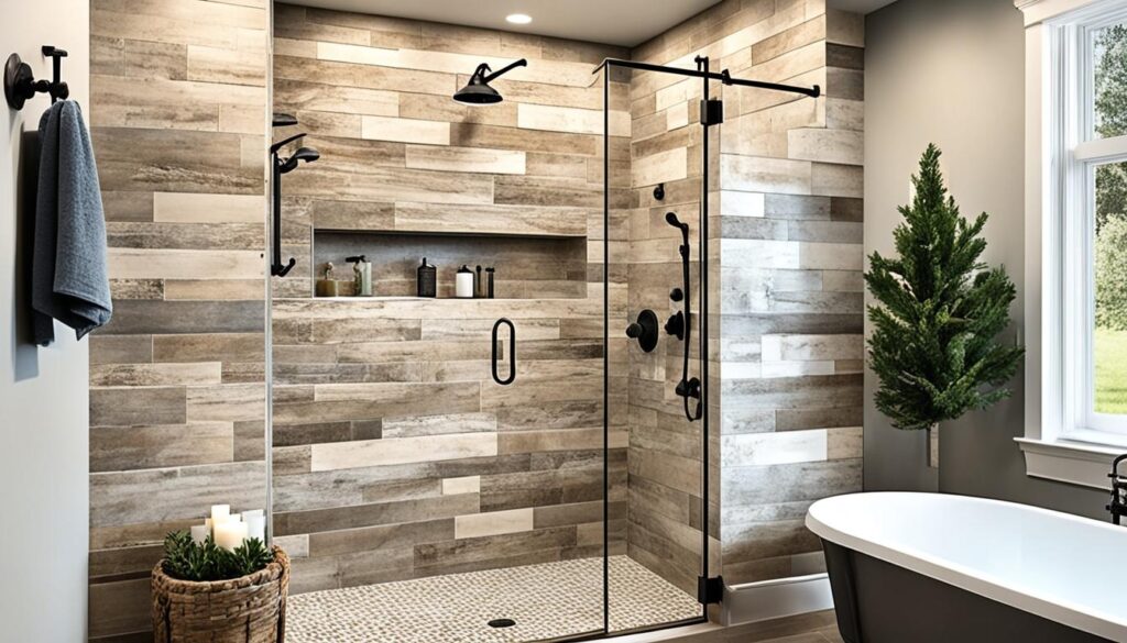 Rustic Charm: Top Farmhouse Shower Tile Ideas