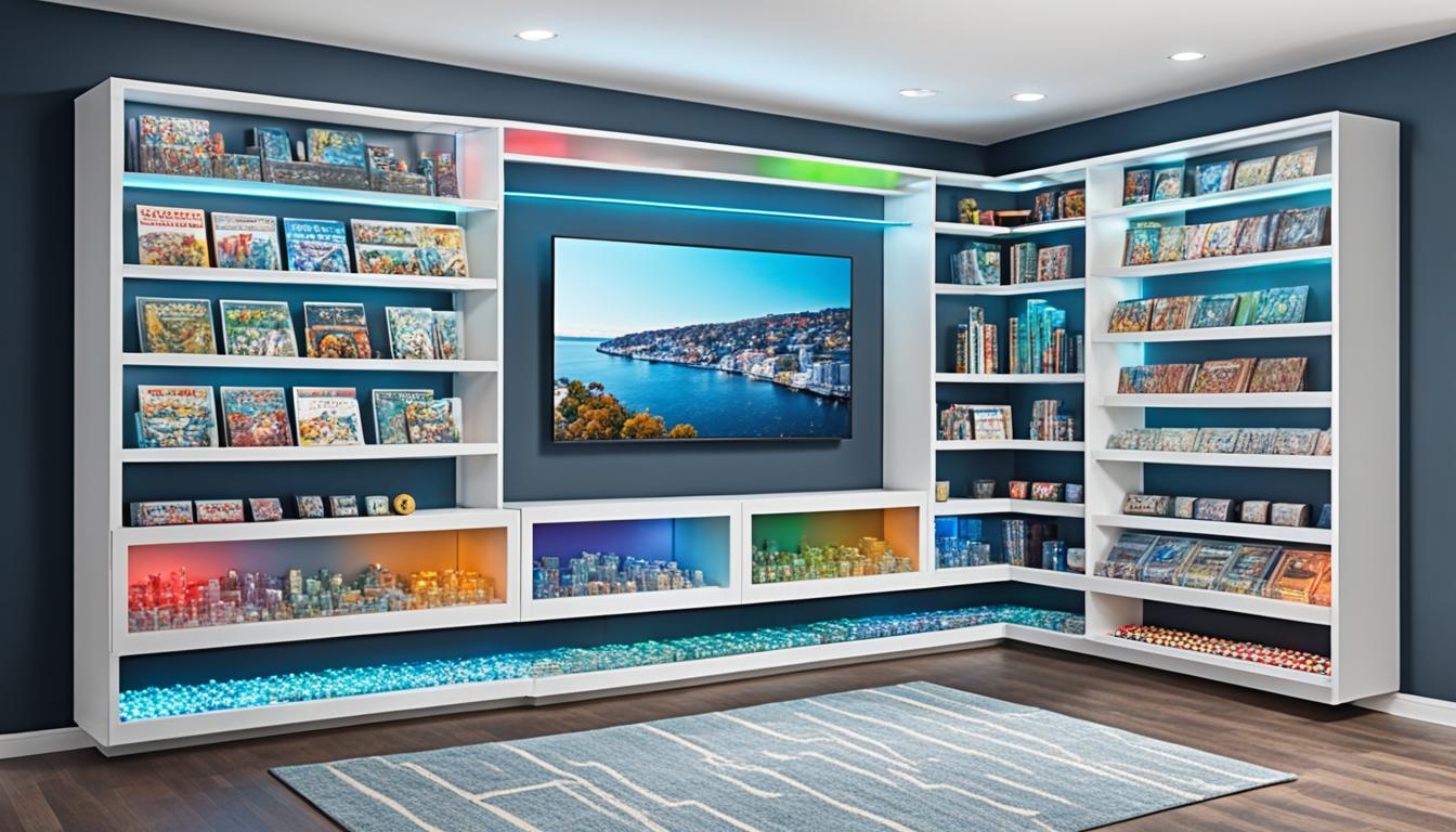 Creative Game Room Shelf Ideas to Showcase Games