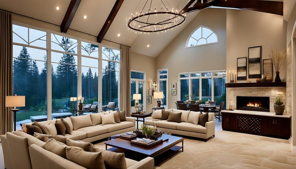 Elevate Spaces with High Ceiling Lighting Ideas