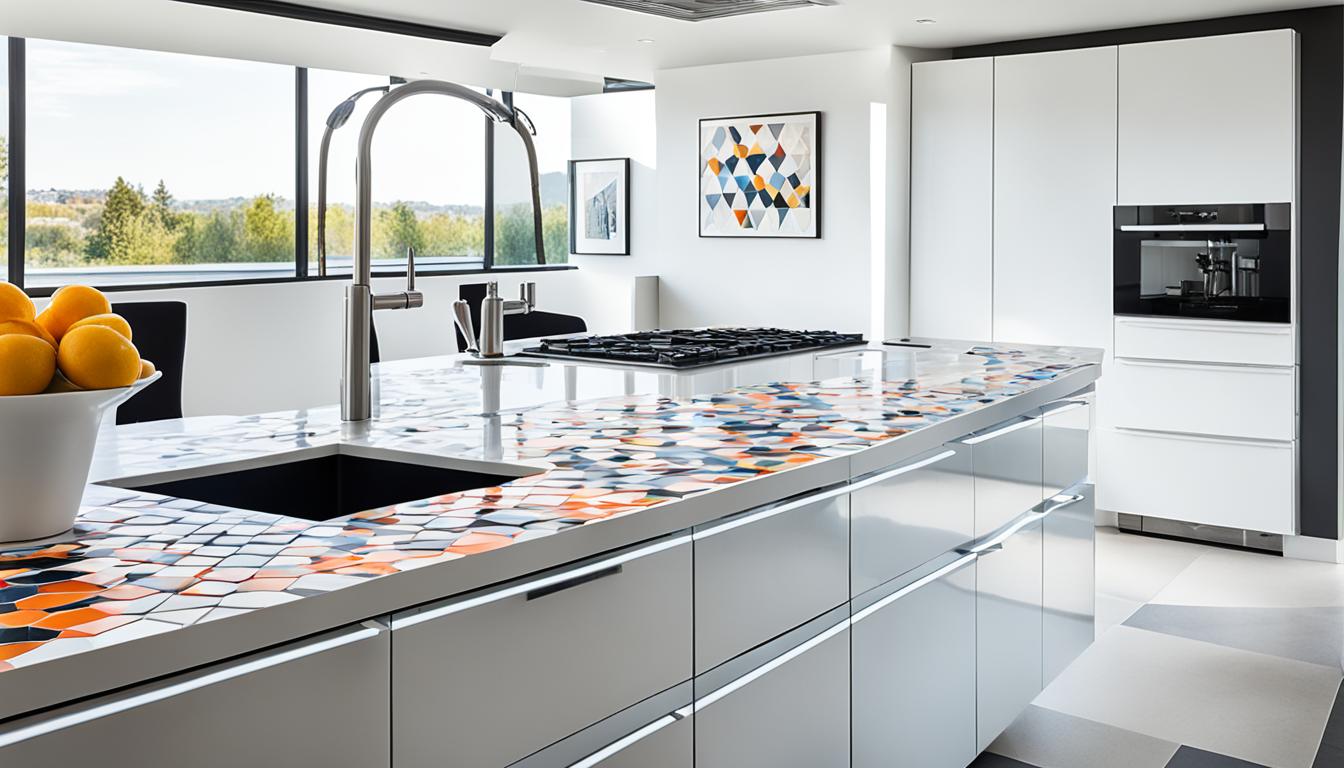 Brightening Up with Kitchen Island Tile Ideas