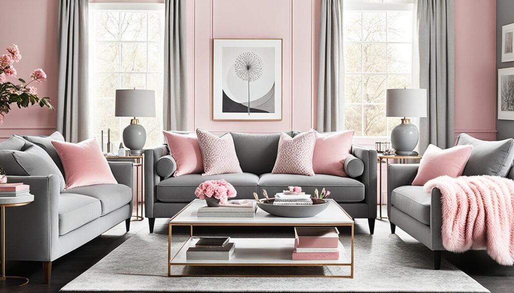 Chic Pink and Grey Living Room Ideas for Your Home