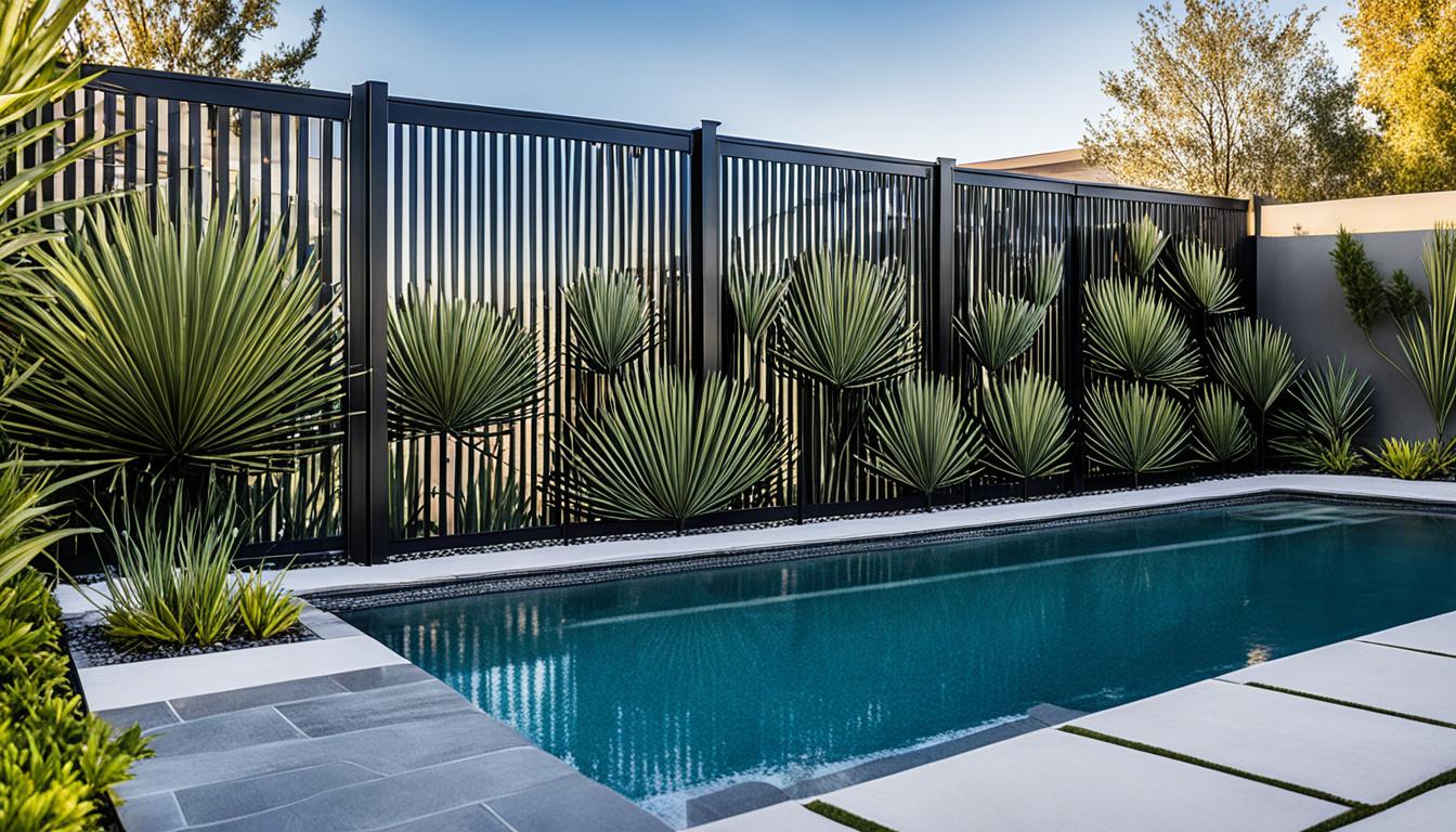 Creative Pool Equipment Fence Ideas for Privacy