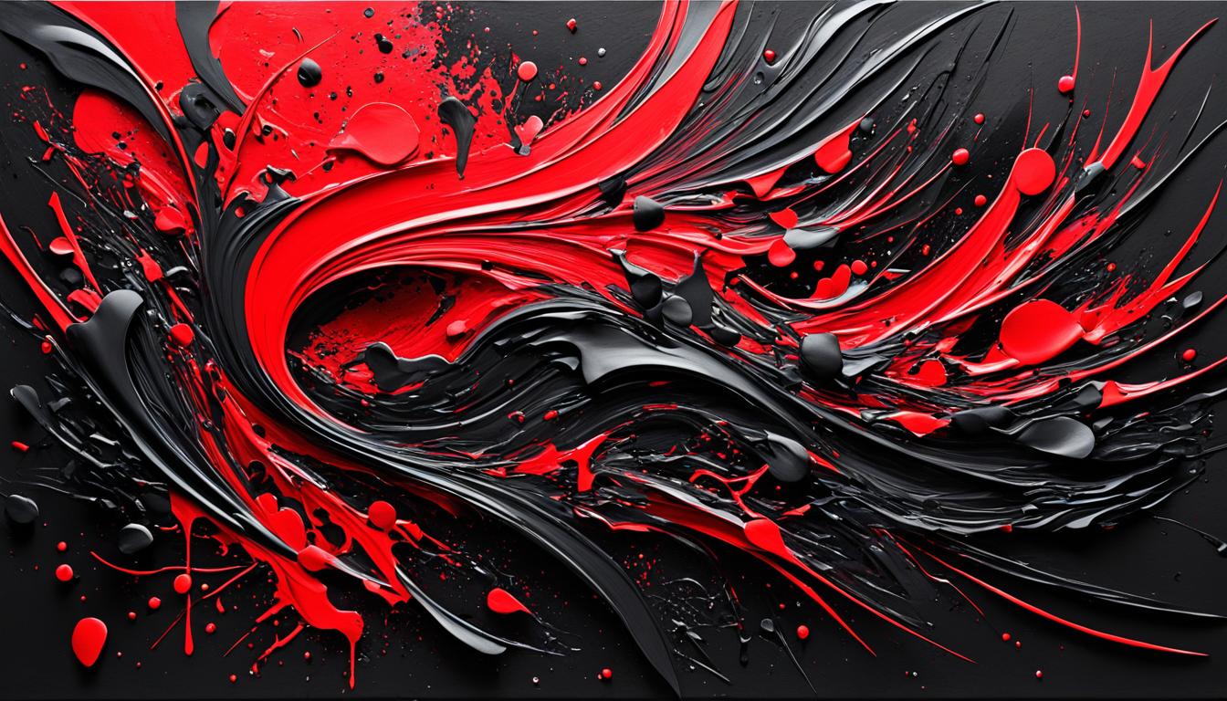 Vibrant Red and Black Painting Ideas to Inspire You