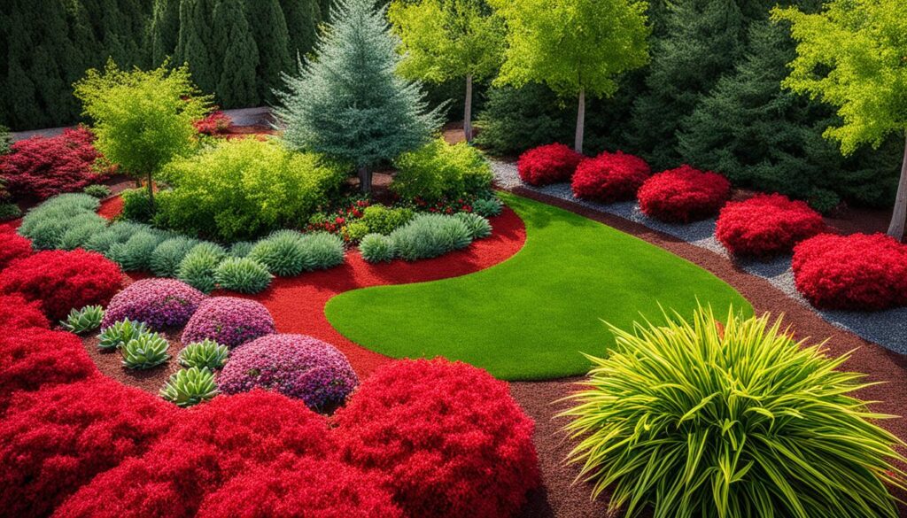 Vibrant Red Mulch Landscape Ideas for Your Yard