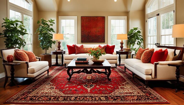 Vibrant Red Persian Rug Decor Tips for Living Rooms