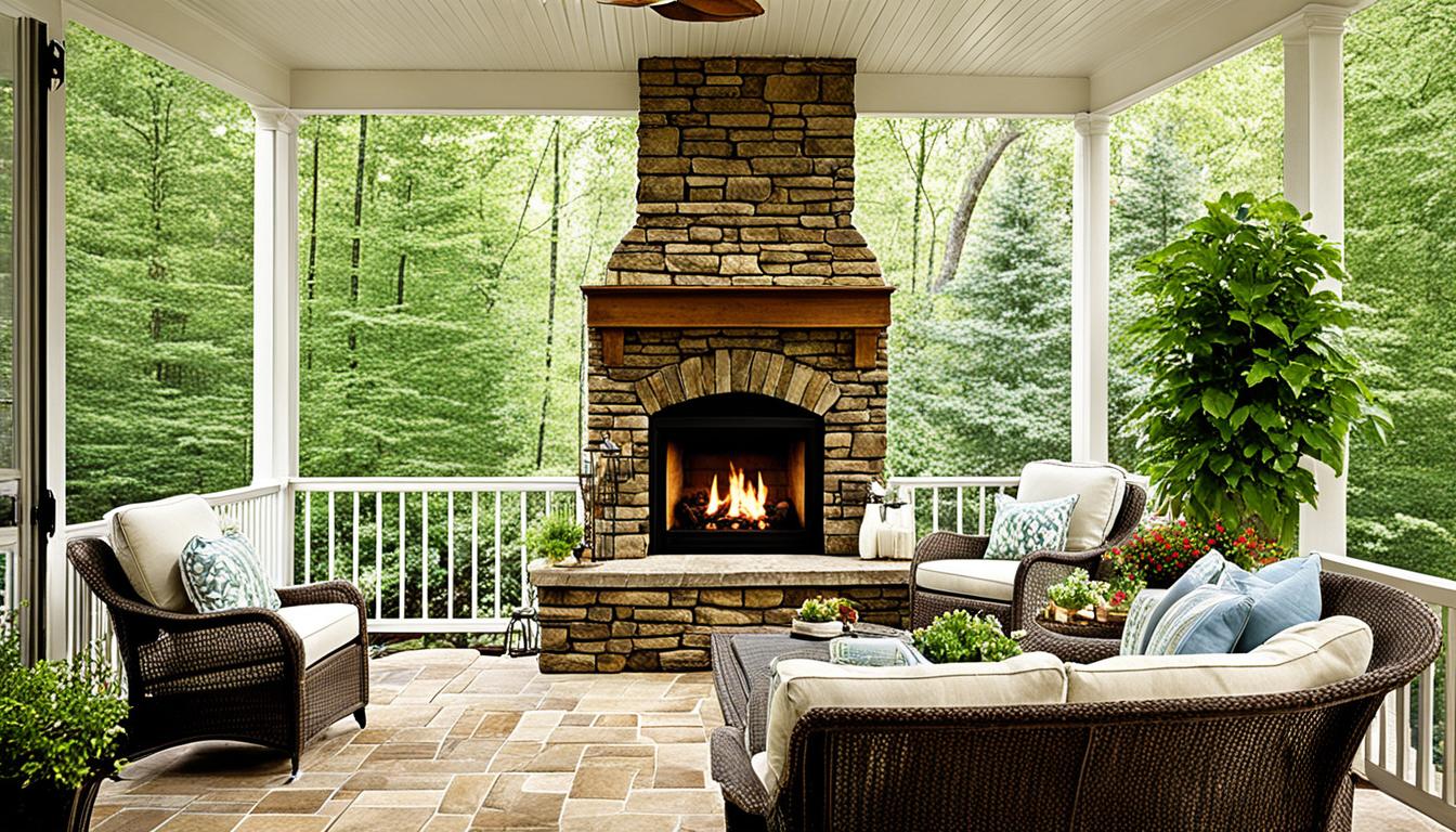 Cozy Screen Porch Fireplace Ideas for Your Home