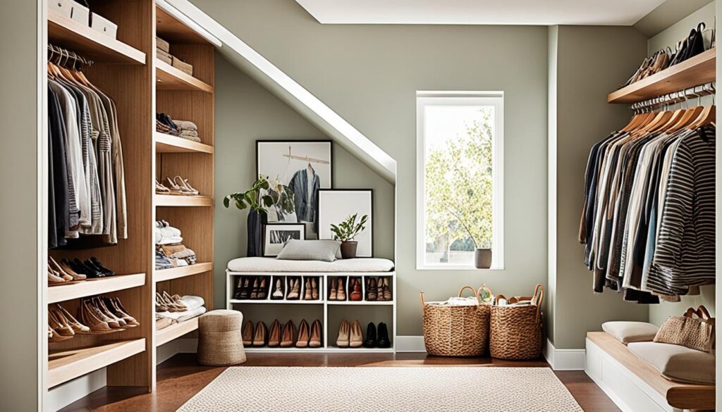 Maximize Space: Slanted Ceiling Closet Ideas
