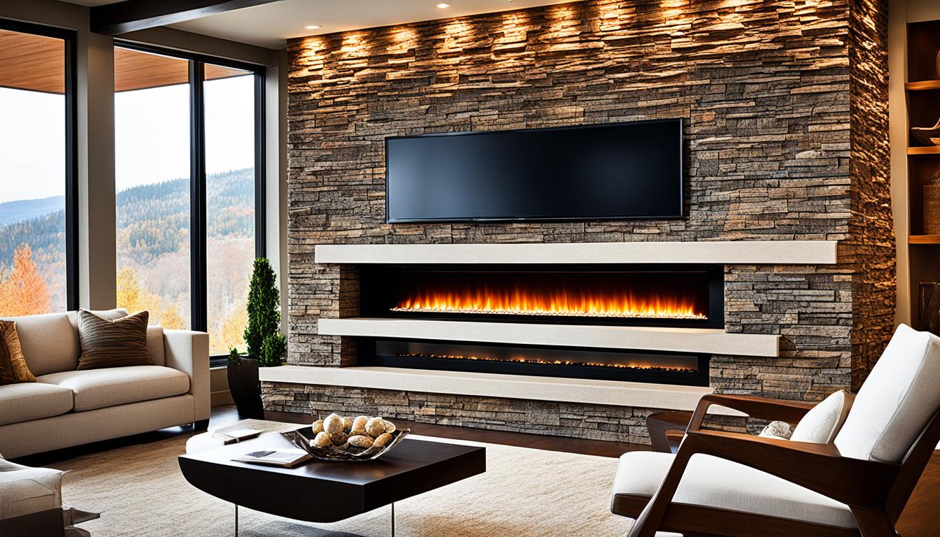 Elevate Your Space with Stone Fireplace Ideas with TV