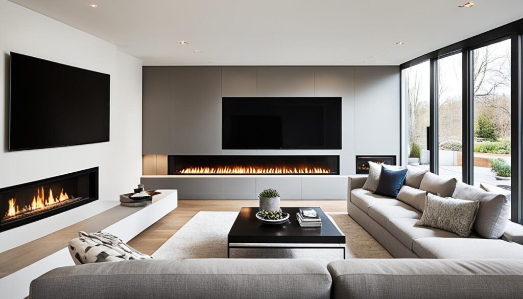Transform Your Space with TV Fireplace Wall Ideas