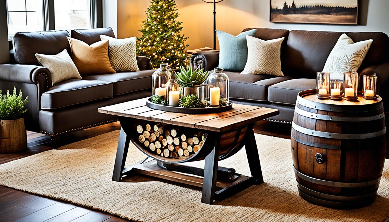 Whiskey Barrel Bar Ideas for Chic Rustic Homes