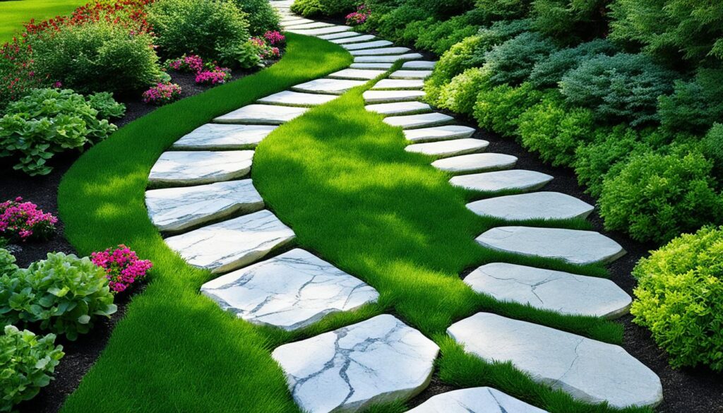 Stunning White Marble Rock Landscaping Ideas