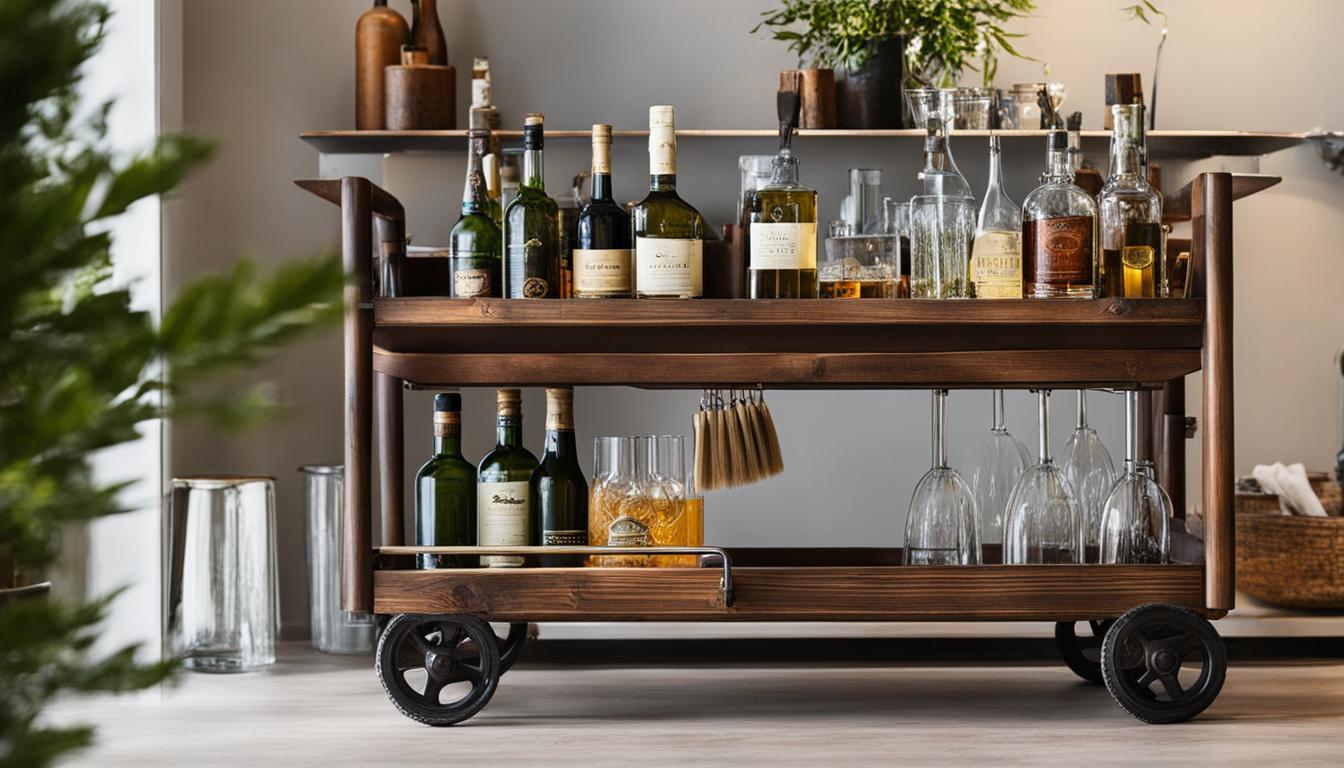 Charming Wood Bar Cart Ideas for Stylish Homes