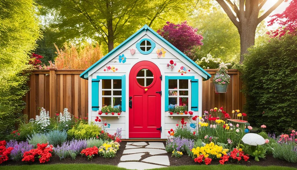 Colorful Dreams: Wooden Playhouse Paint Ideas